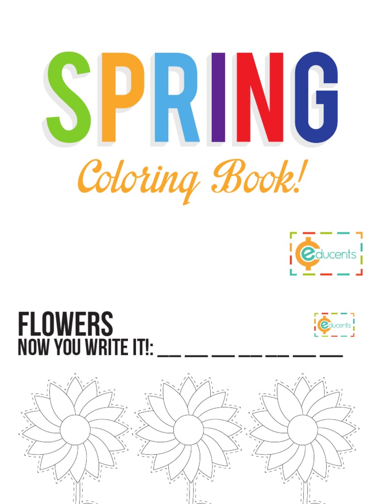 Spring Coloring Book | PDF