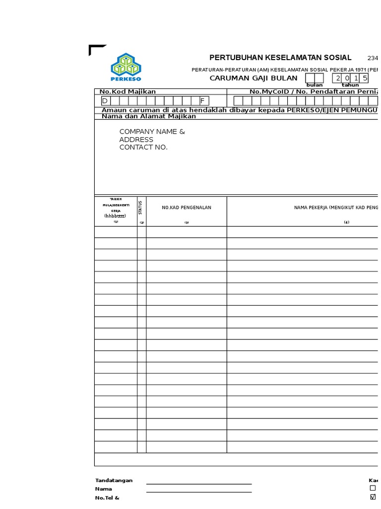 Perkeso 8a-Malaysia Excel | PDF