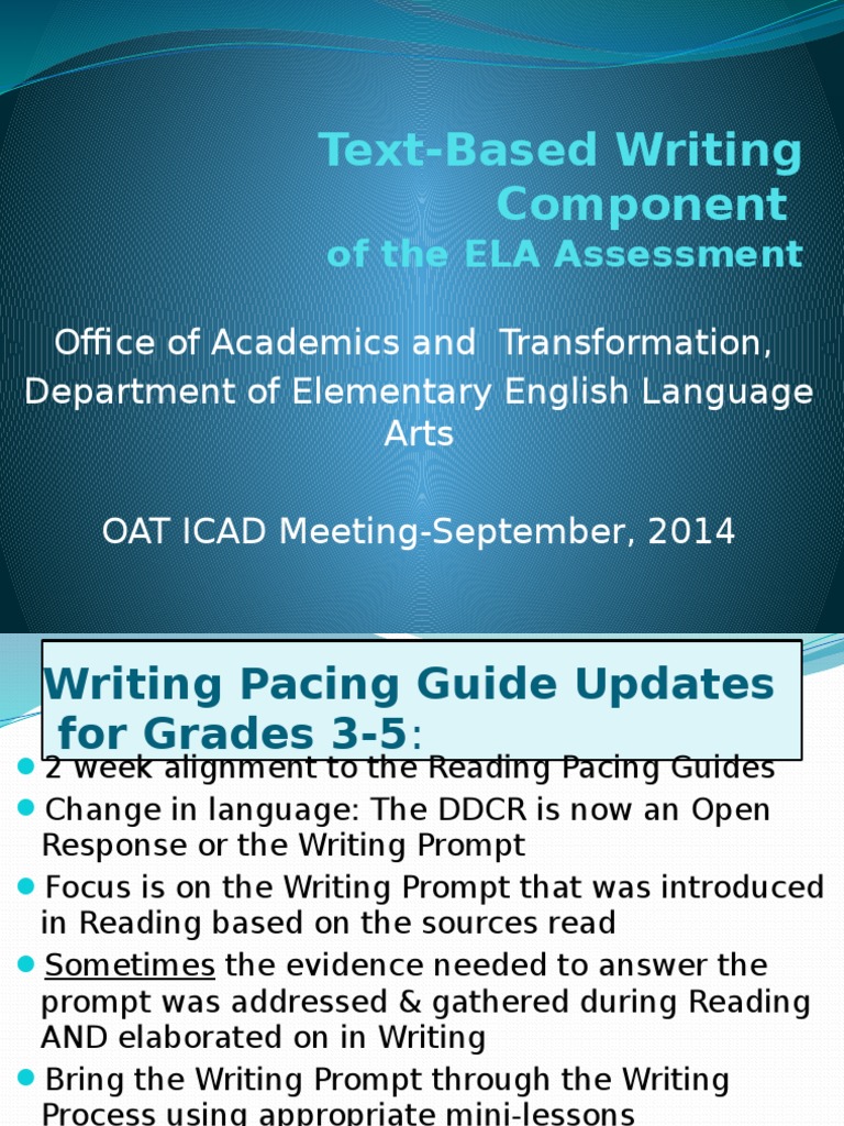 1text - Based Writing Workshop | PDF | Essays | Reading (Process)