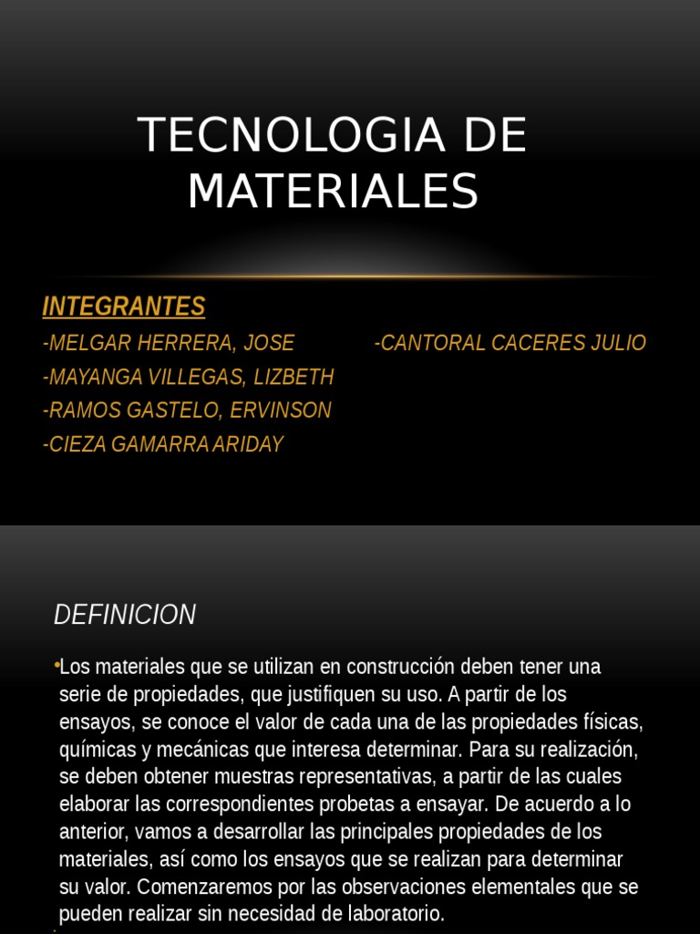 Tecnologia de Materiales | PDF | Albañilería | Hormigón
