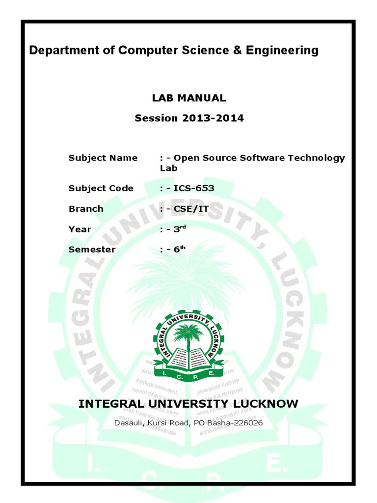 Open Source Software Technology Lab Manual | PDF | Php | Command Line ...