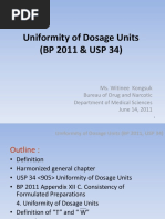 USP 905 - Uniformity of Dosage Units | PDF | Flow Cytometry | Cytometry