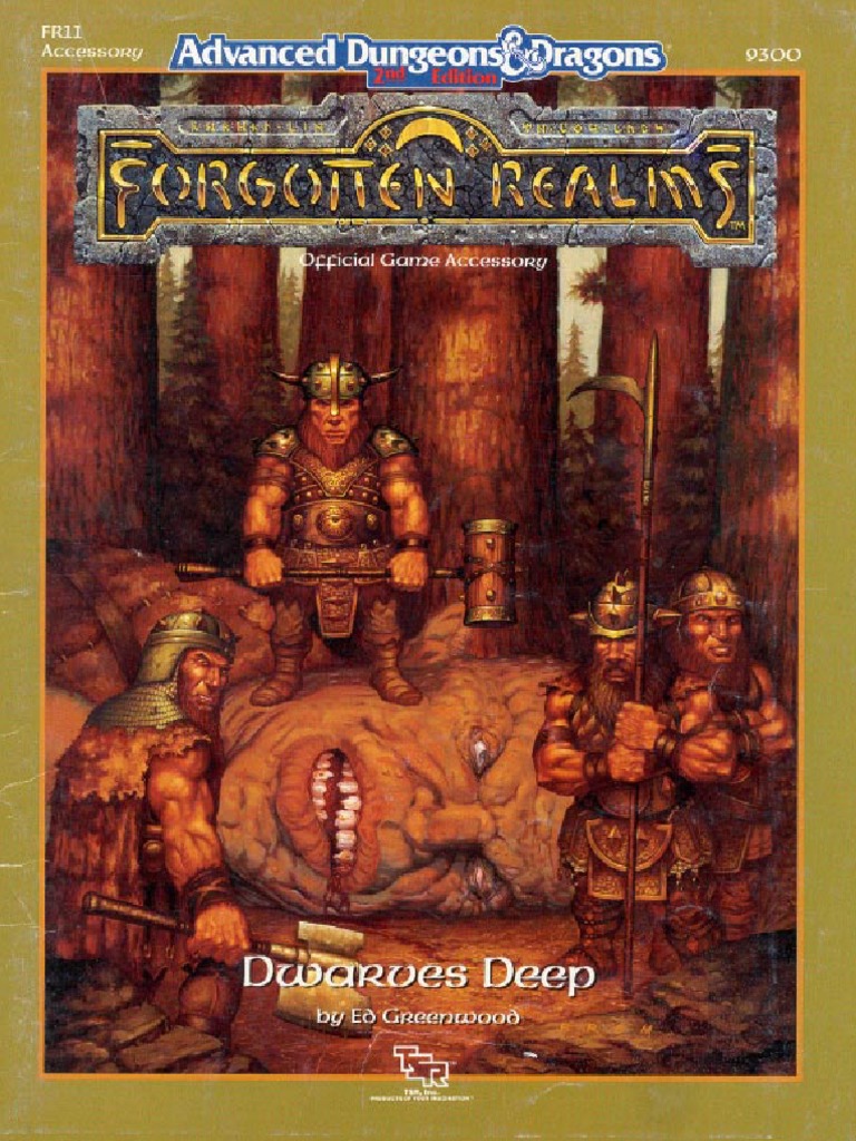 AD&D Forgotten Realms - Dwarves Deep | PDF | Dwarf (Dungeons & Dragons ...