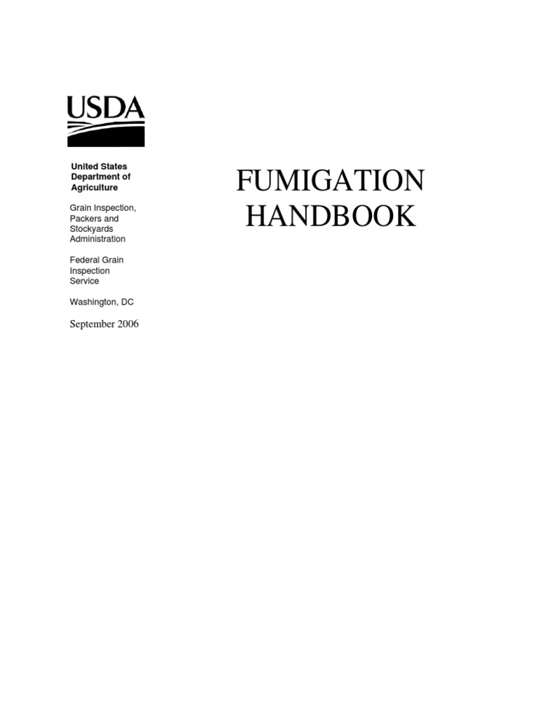 Fumigation Handbook USDA | PDF | Pesticide | United States ...