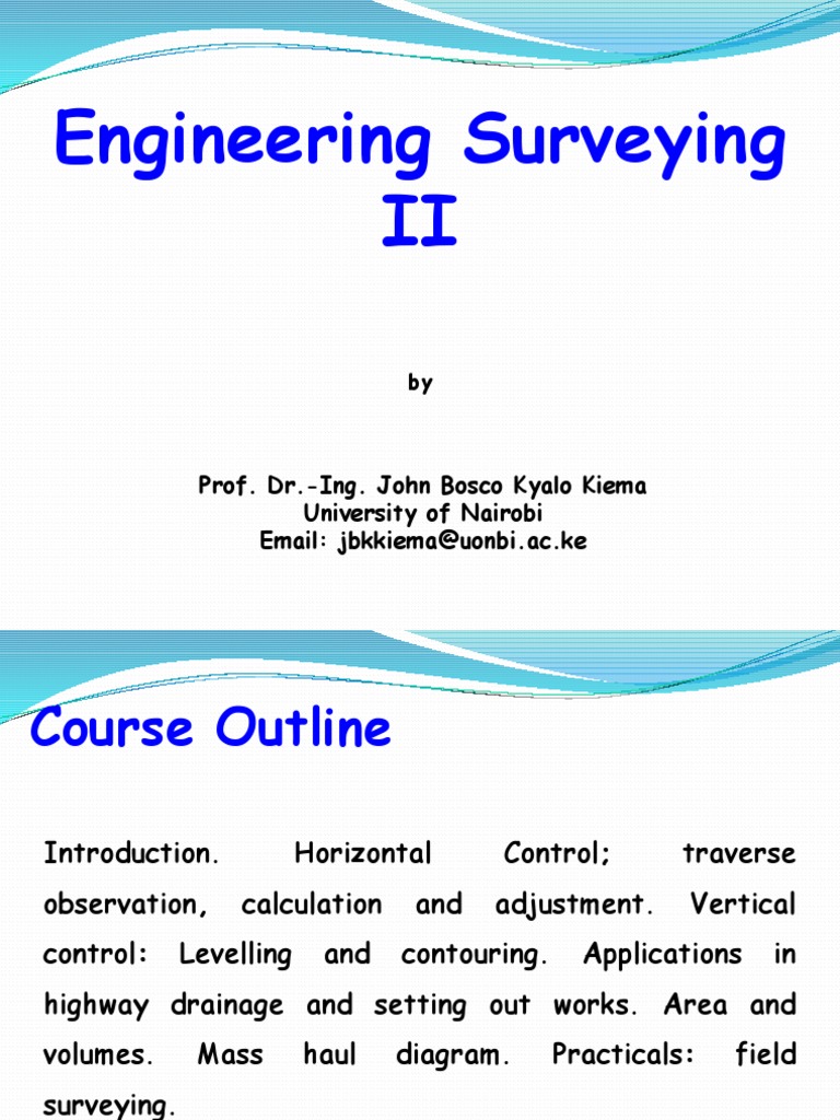 Notes Engineering Survey | PDF | Surveying | Geomatics