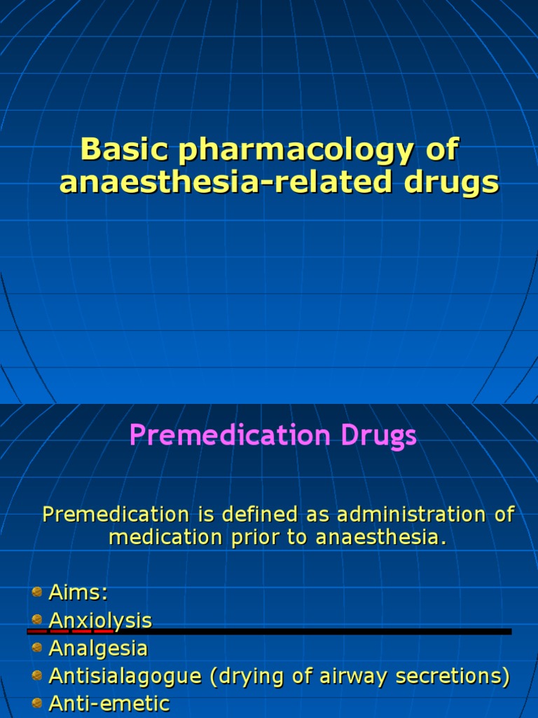 Basic Pharmacology of Anaesthesia-Related Drugs | PDF | Opioid ...
