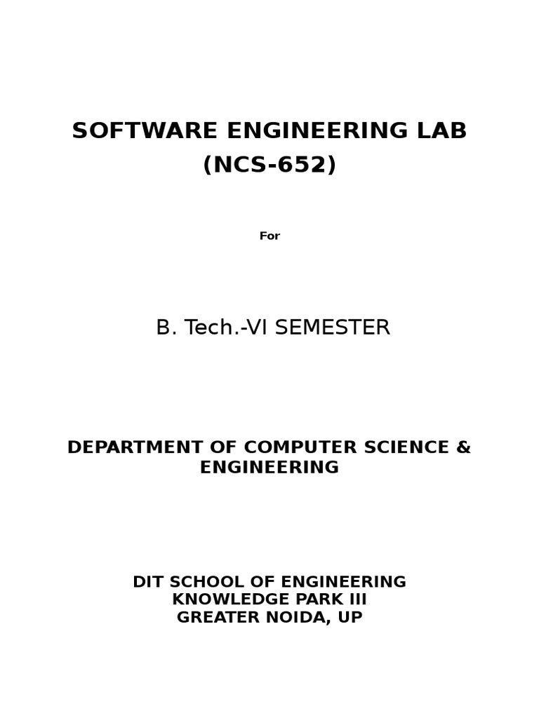 Software Engineering Lab | PDF | Databases | Client–Server Model