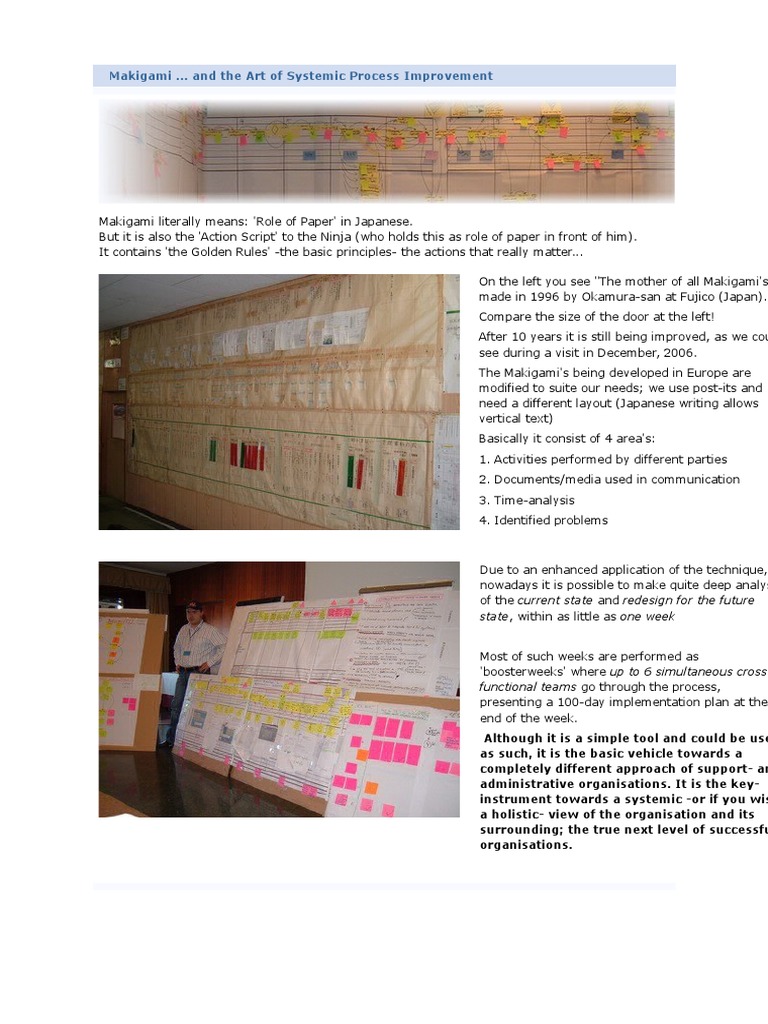 Makigami ... and the Art of Systemic Process Improvement: state, within ...