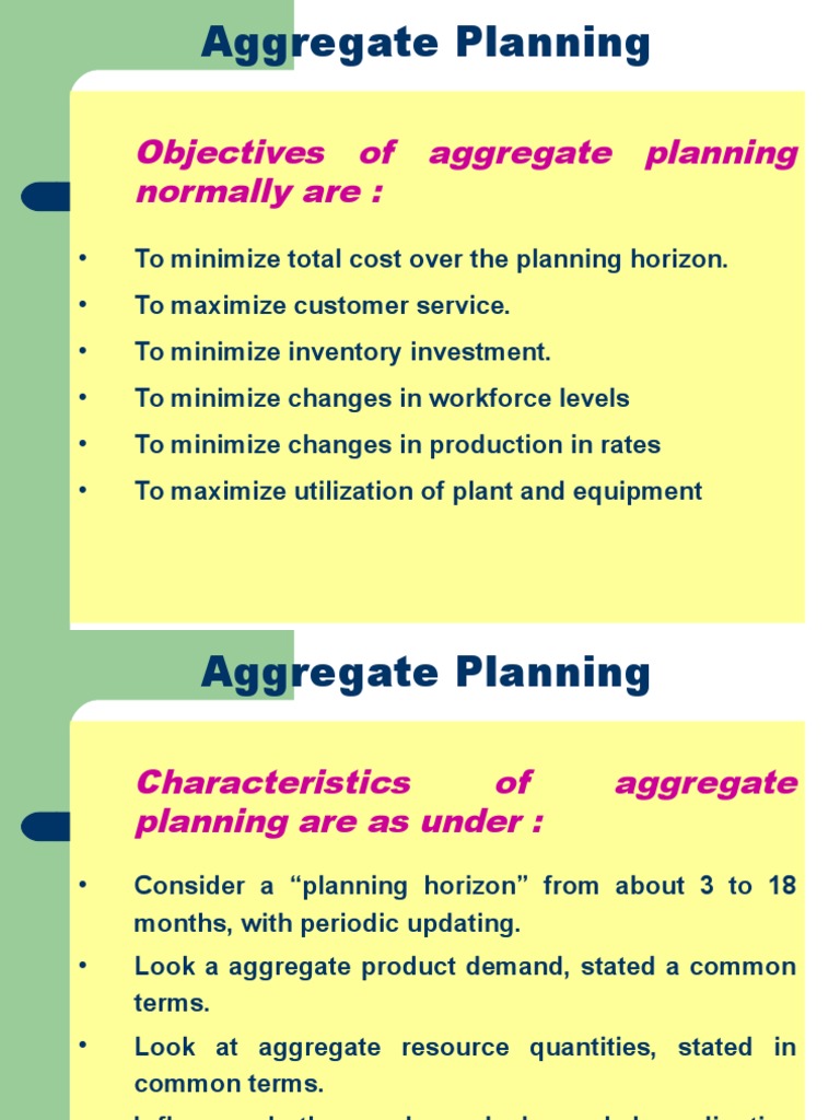 Aggregate Planning | PDF | Linear Programming | Mathematical Optimization