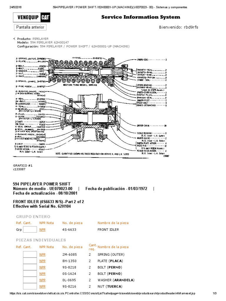 Tren de Rodaje Side Boom 594 | PDF | Npr | Radiodifusión pública