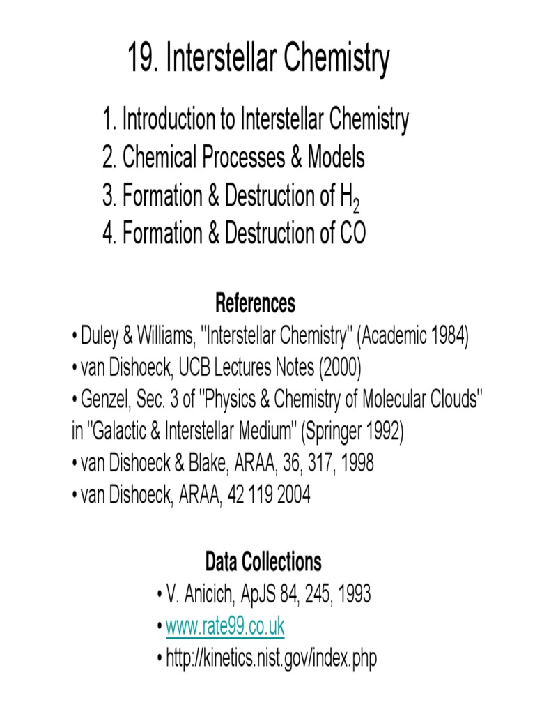 Interstellar Chemistry | PDF | Interstellar Medium | Hydrogen