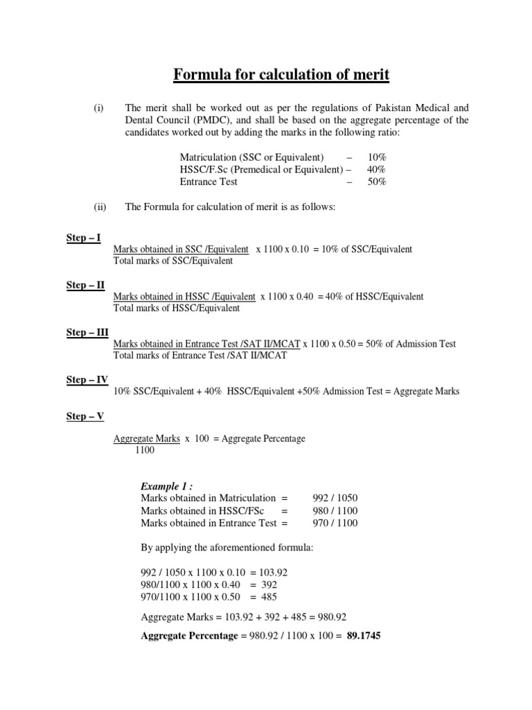 Aggregate Marks Formulas | PDF | Technology & Engineering