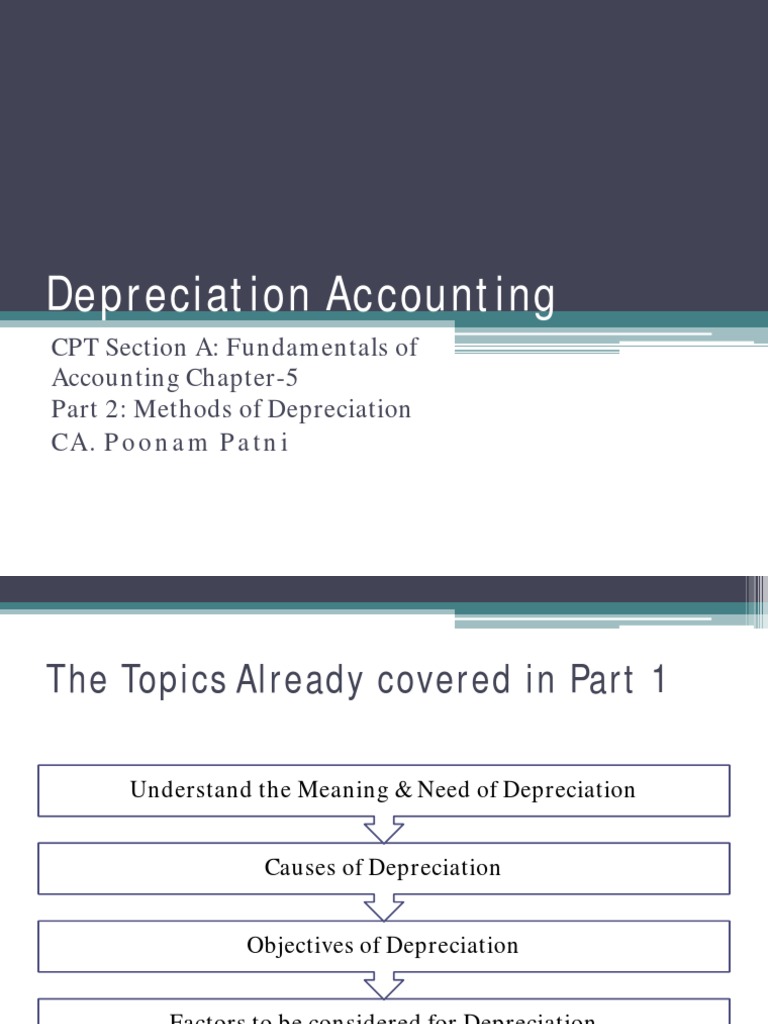 Depreciation Accounting Part 2 PDF | PDF | Depreciation | Debits And ...