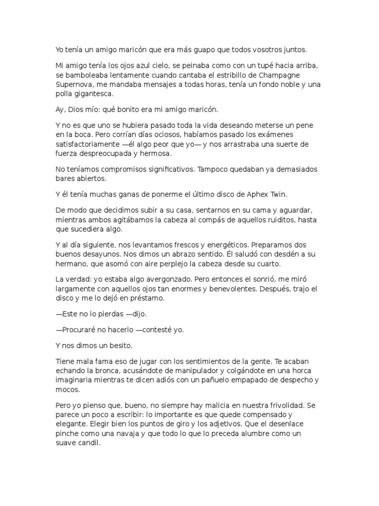 Mi Amigo Maricon | PDF | Amor