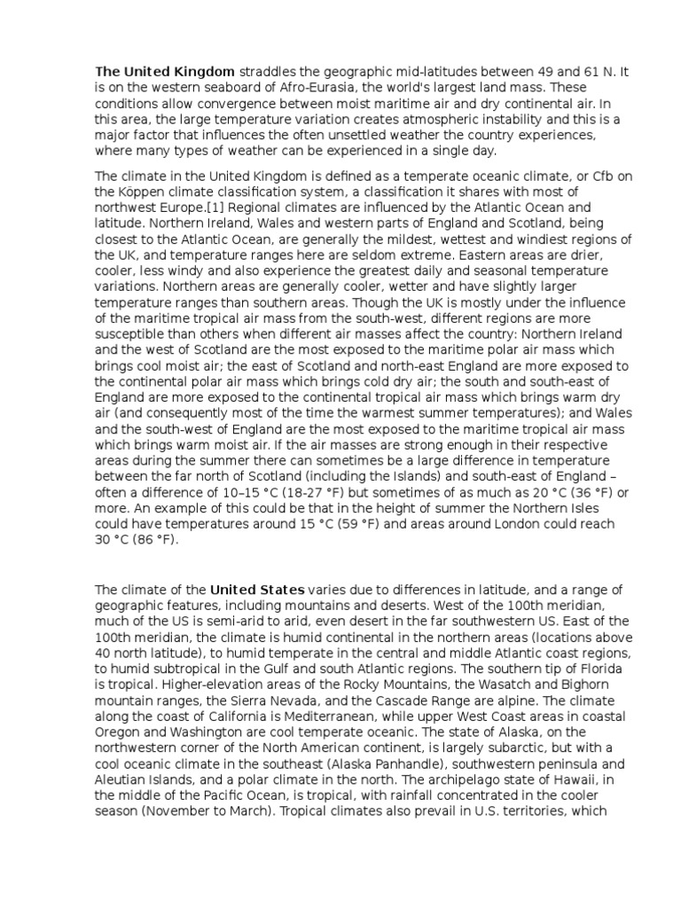 The United Kingdom Straddles The Geographic Mid-Latitudes Between 49 ...