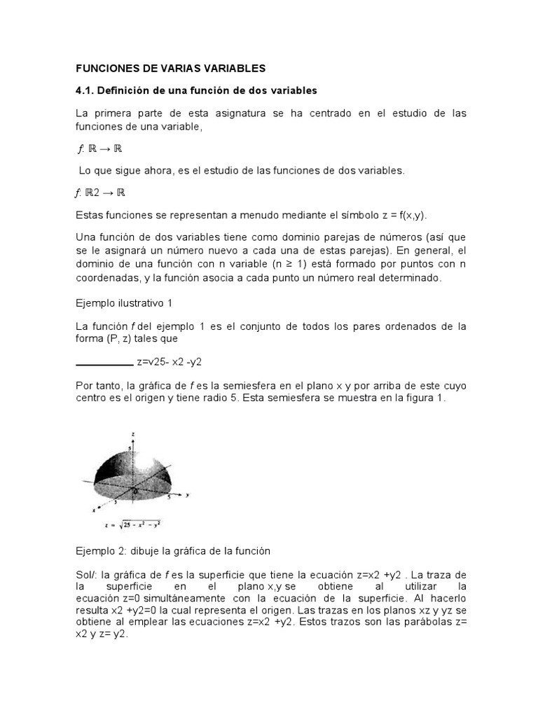 Funciones de Varias Variables | PDF | Degradado | Calculo diferencial