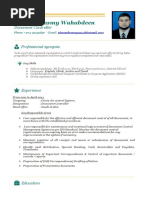 Document Controller CV Format | PDF | Microsoft Excel | Computing