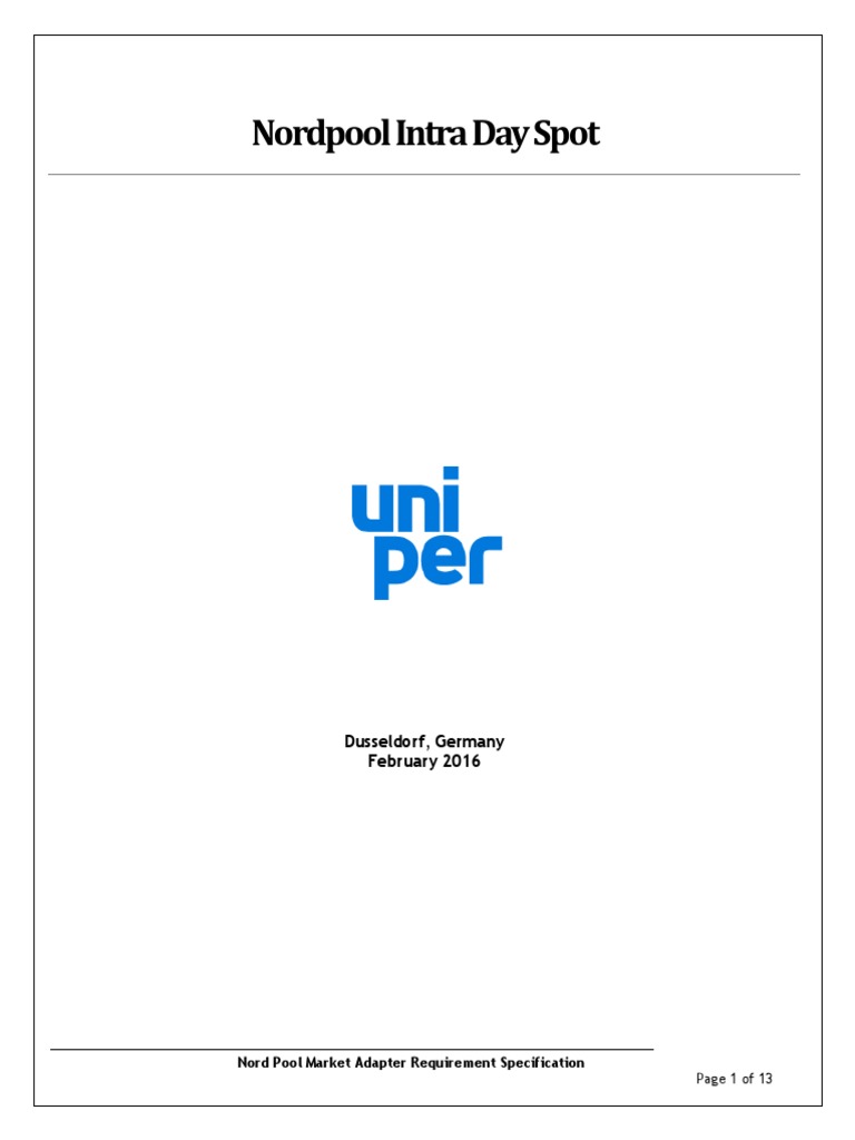 Nordpool Spot Intraday | PDF | Hypertext Transfer Protocol | Wind Power