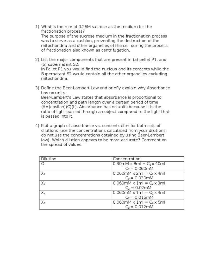 Biochem 10A Lab Questions | PDF | Denaturation (Biochemistry) | Buffer Solution