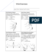 ROM Exercises For Hand and Wrist Patient Handout | PDF | Hand | Thumb