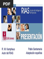 Test de Rias Escalas de Inteligencia de Reynolds | PDF | Función ...