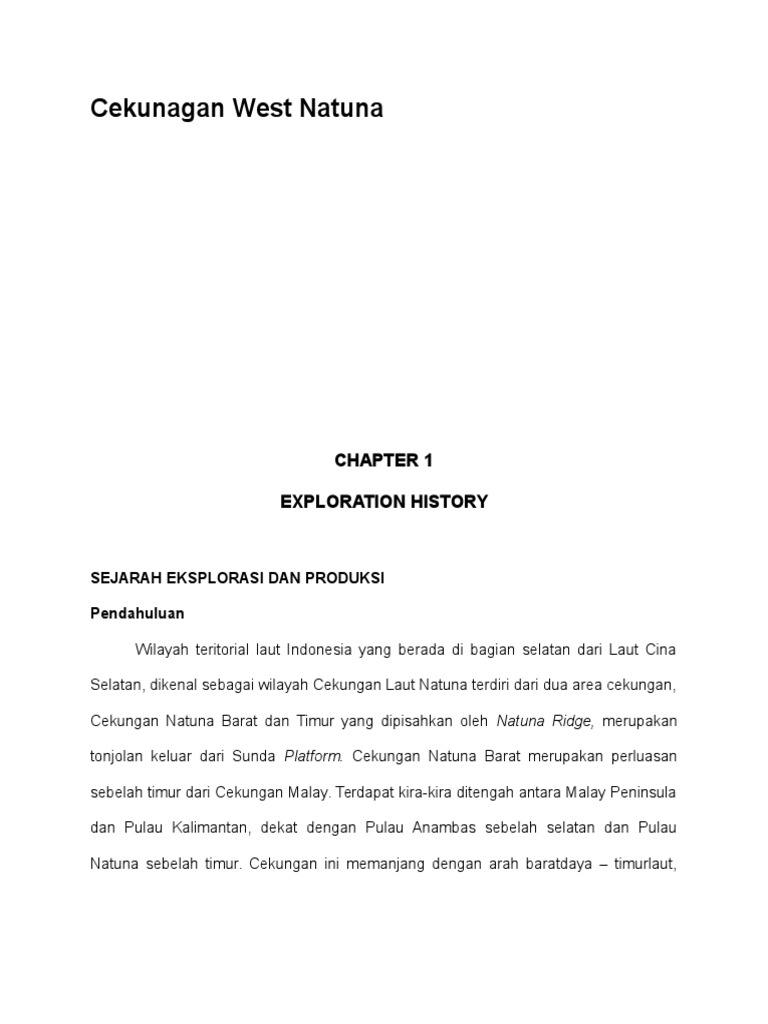 Cekungan West Natuna | PDF