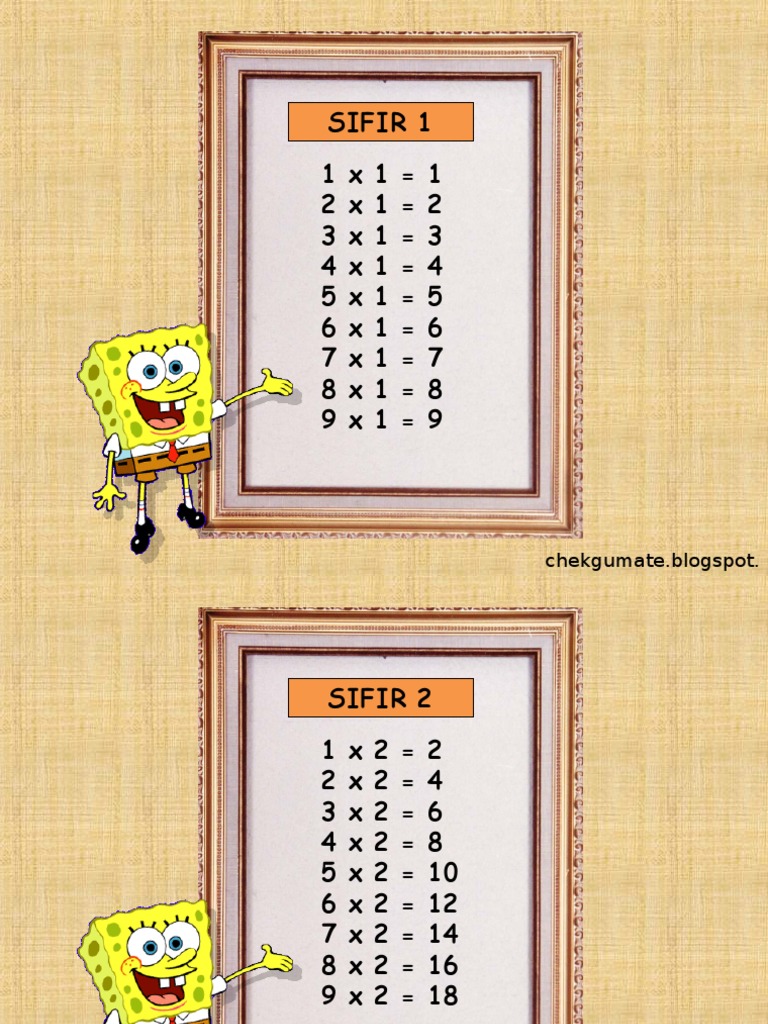 Sifir 1 Hingga 10 | PDF