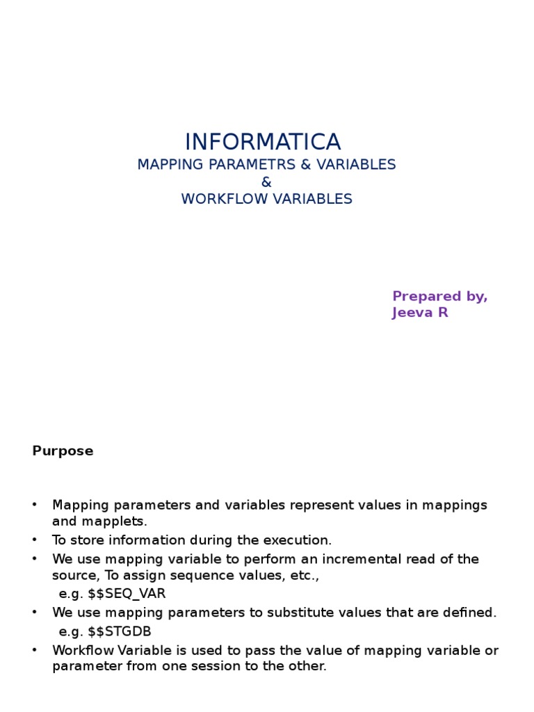 Mapping Parameters & Variables | PDF | Parameter (Computer Programming) | Variable (Computer ...