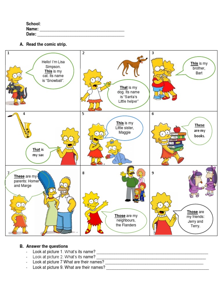 Demonstratives The Simpsons | PDF | Fox Network Shows | American ...