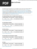 Bean Nutrition Comparison Chart | PDF