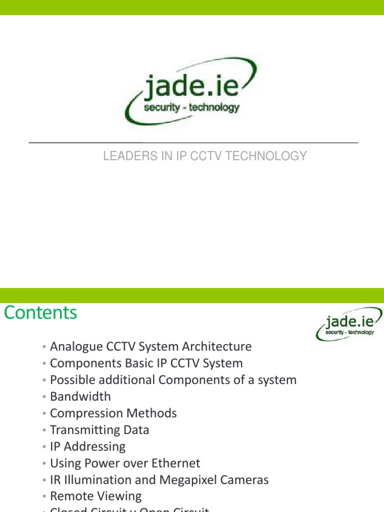 IP CCTV System Architecture Overview | PDF | Ip Address | Computer Network