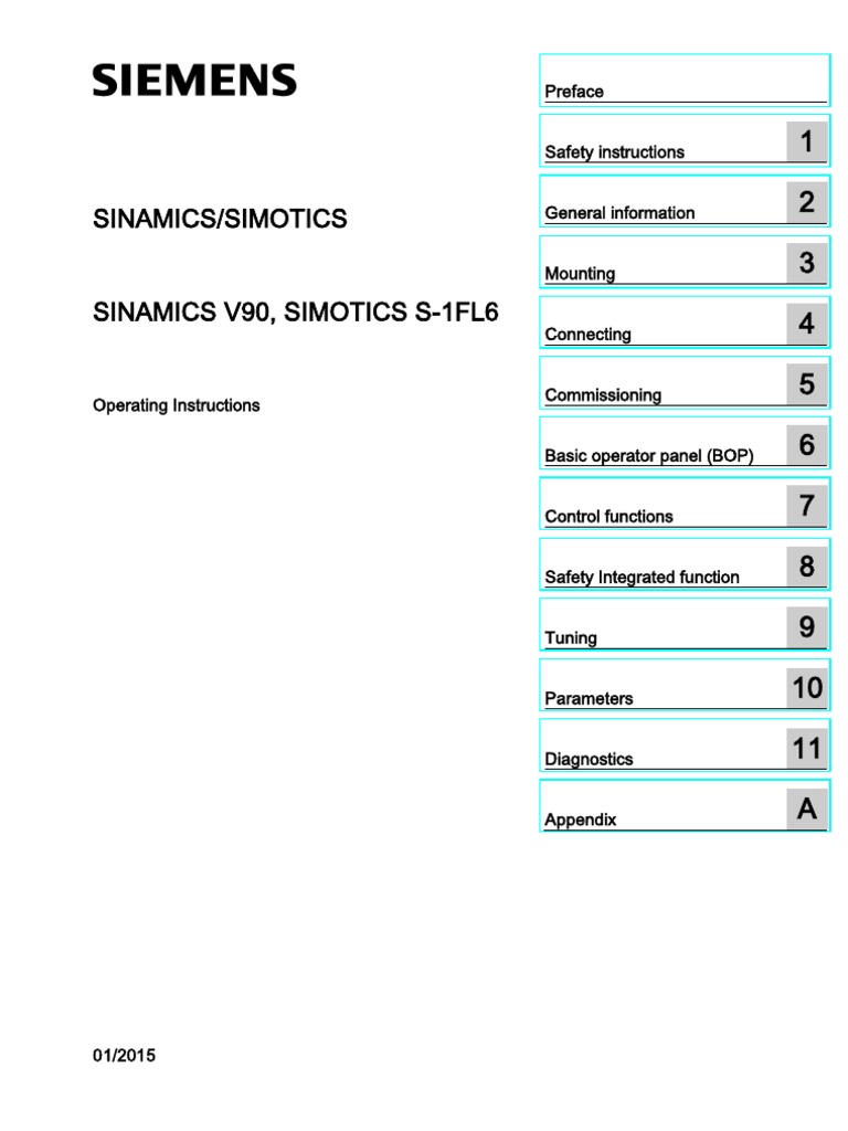 SINAMICS V90 Operating Instructions 012015 en-US | PDF | Electrostatic ...