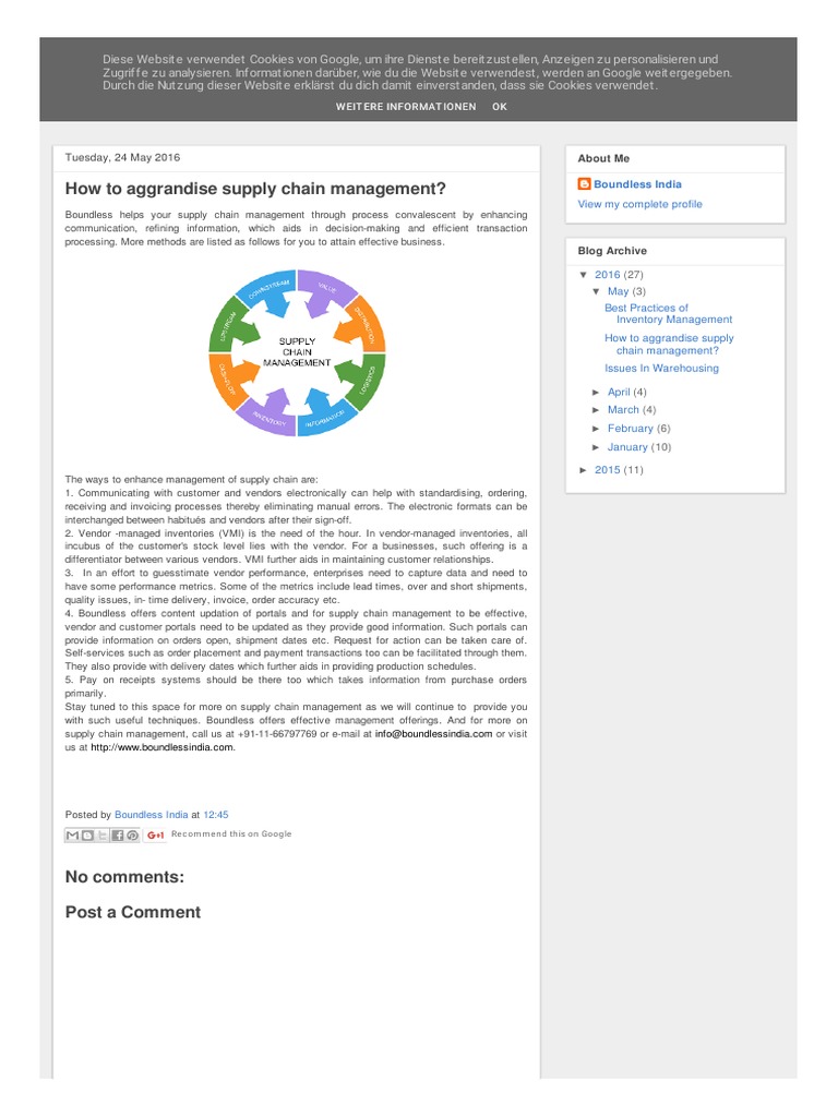 How To Aggrandise Supply Chain Management | PDF | Supply Chain ...