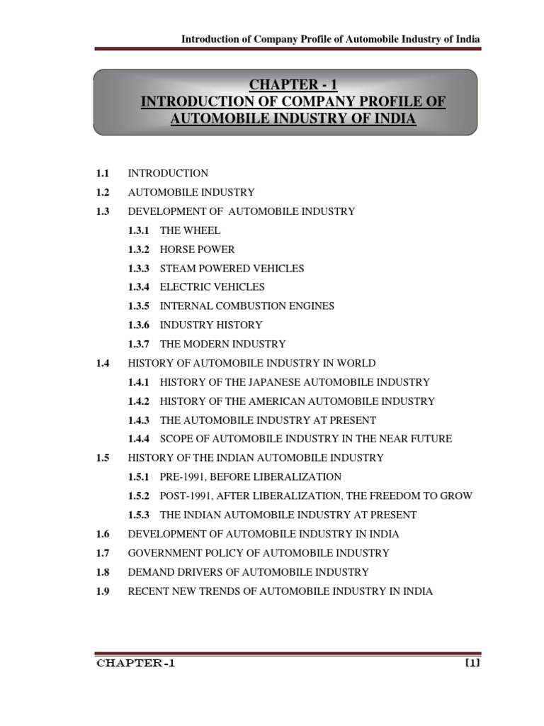 Industry Profile | PDF