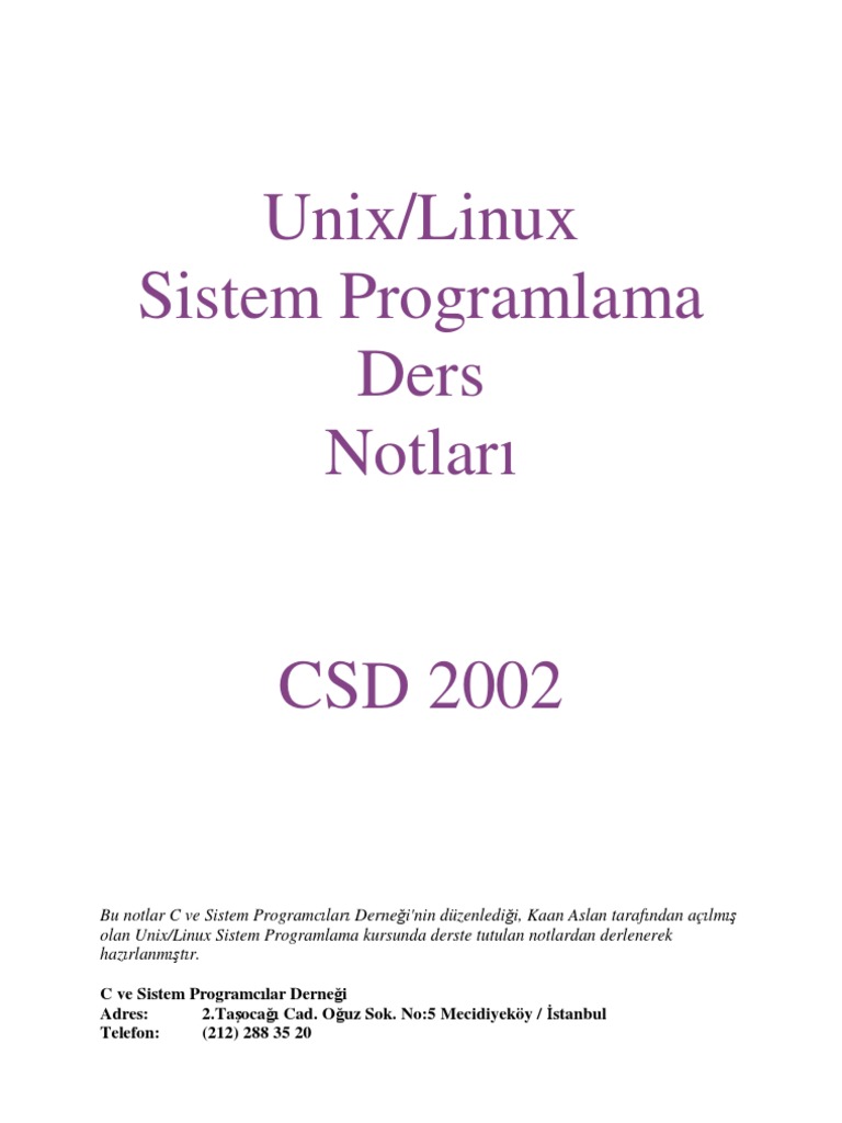 Linux Sistem Programlama | PDF