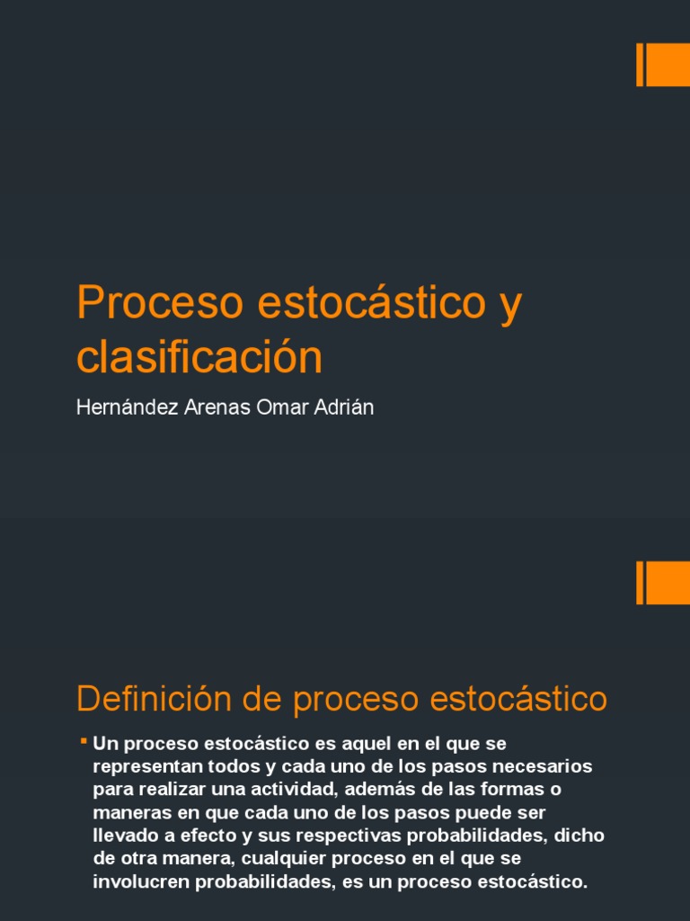Introducción a Procesos Estocásticos | PDF | Estocástico | Variable ...