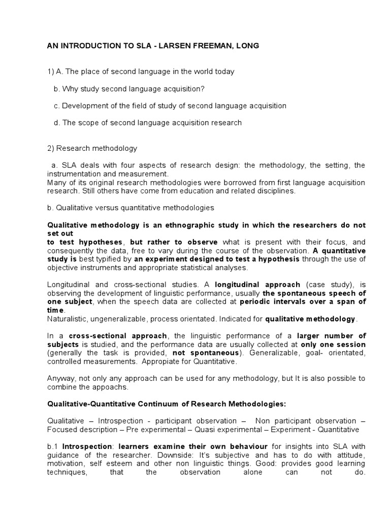 An Introduction To Second Language Acquisition | PDF | Second Language ...