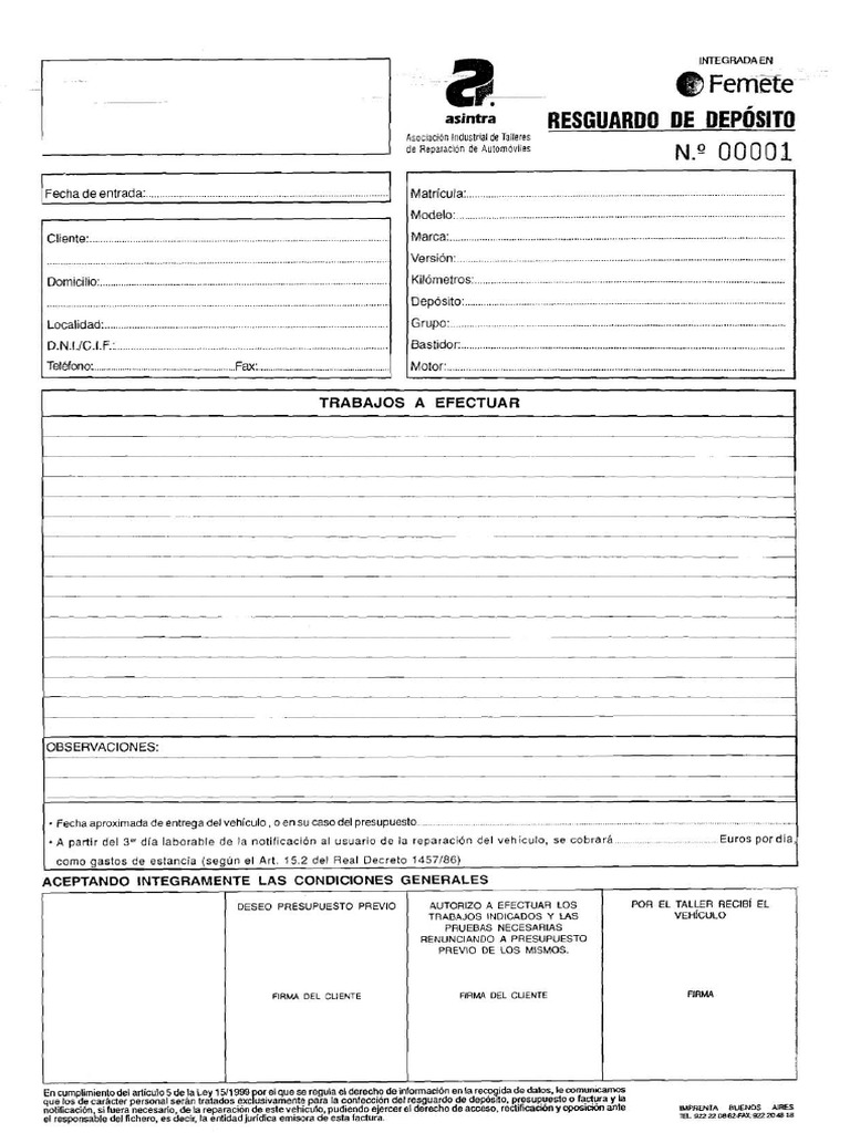 Formato de Resguardo de Vehículo | PDF | Tecnología
