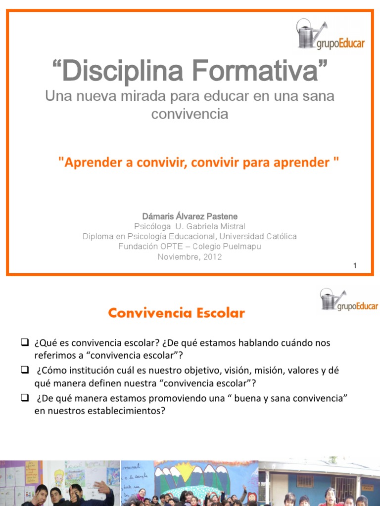 Disciplina Formativa Escolar | PDF | Disciplinas | Violencia