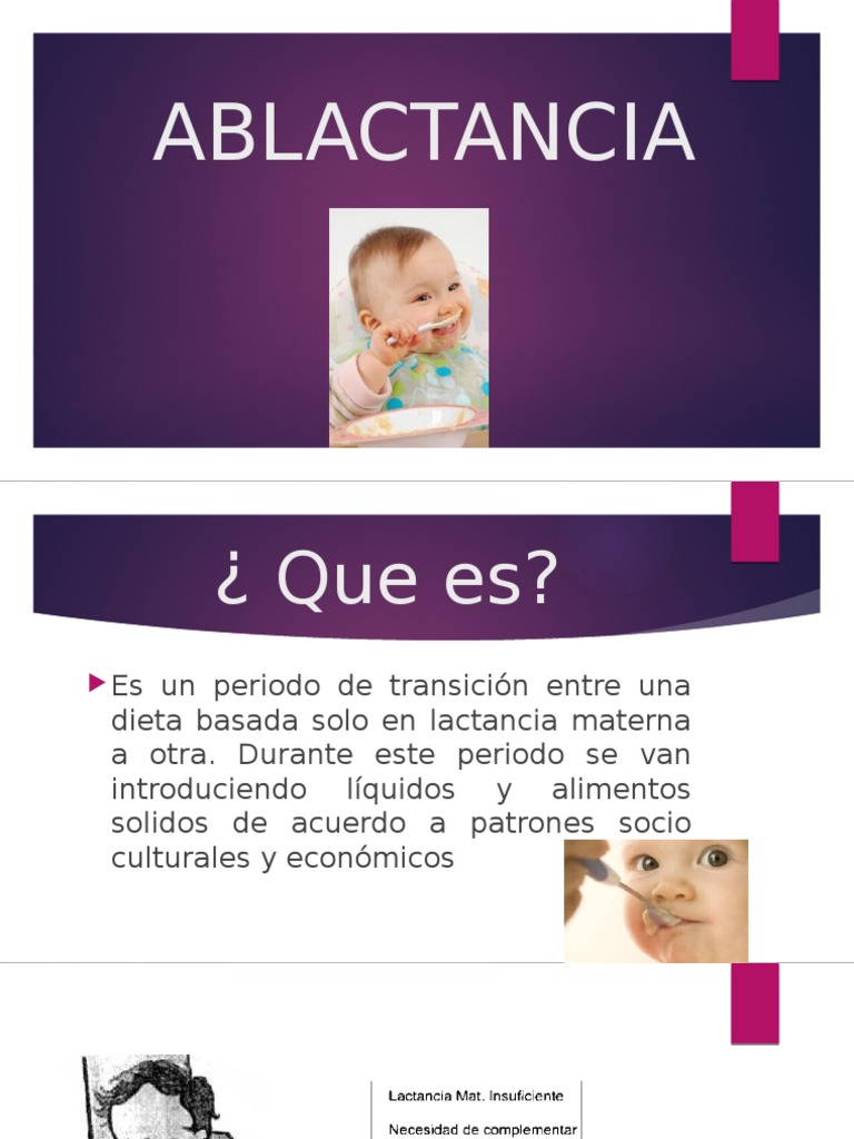 Guía de Ablactación y Alimentación Infantil | PDF | La leche materna ...