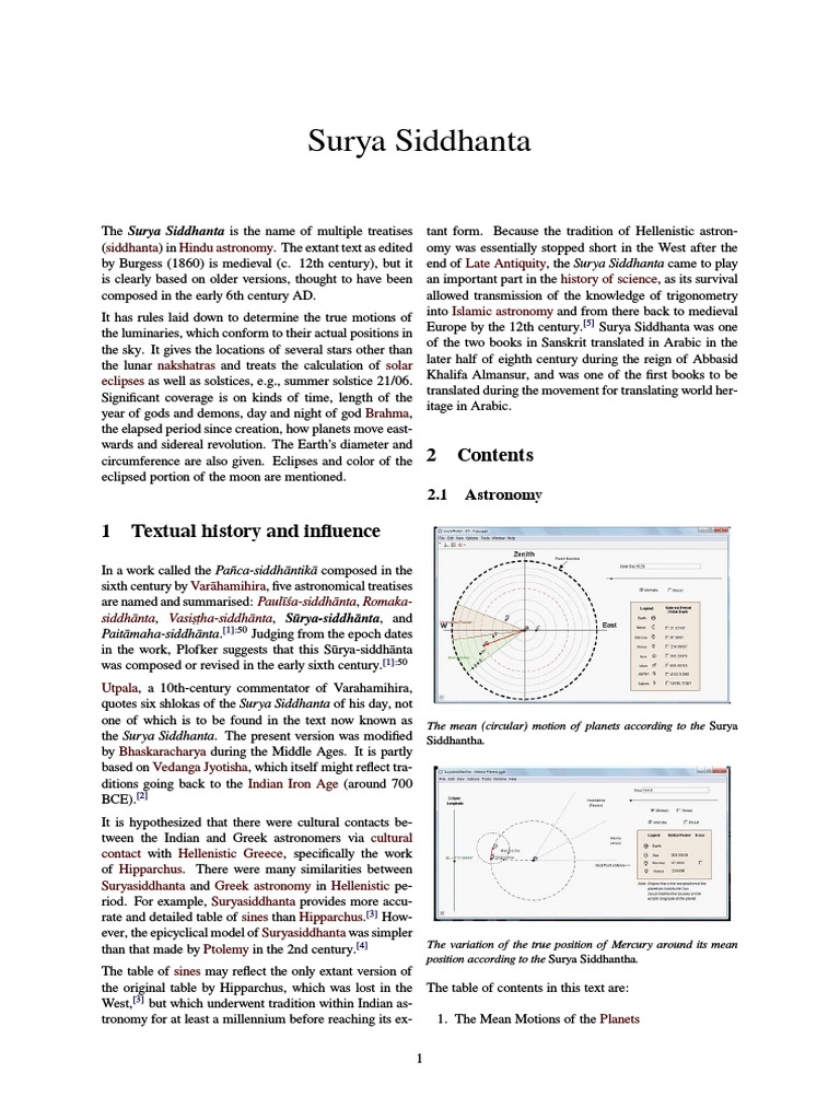 Surya Siddhanta | Ancient Astronomy | Trigonometric Functions