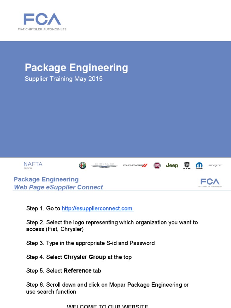 Mopar Supplier Training Overview | PDF | Packaging And Labeling ...