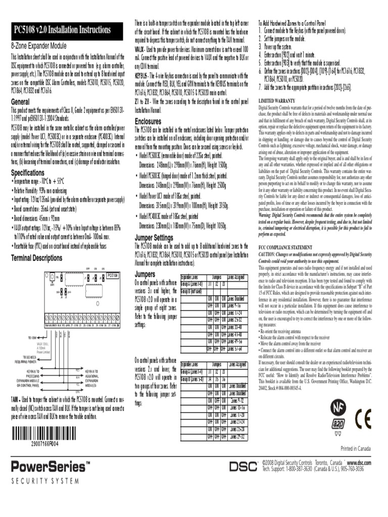 PC5108 V2.0 - Manual Instalare.pdf | Radio | Power Supply
