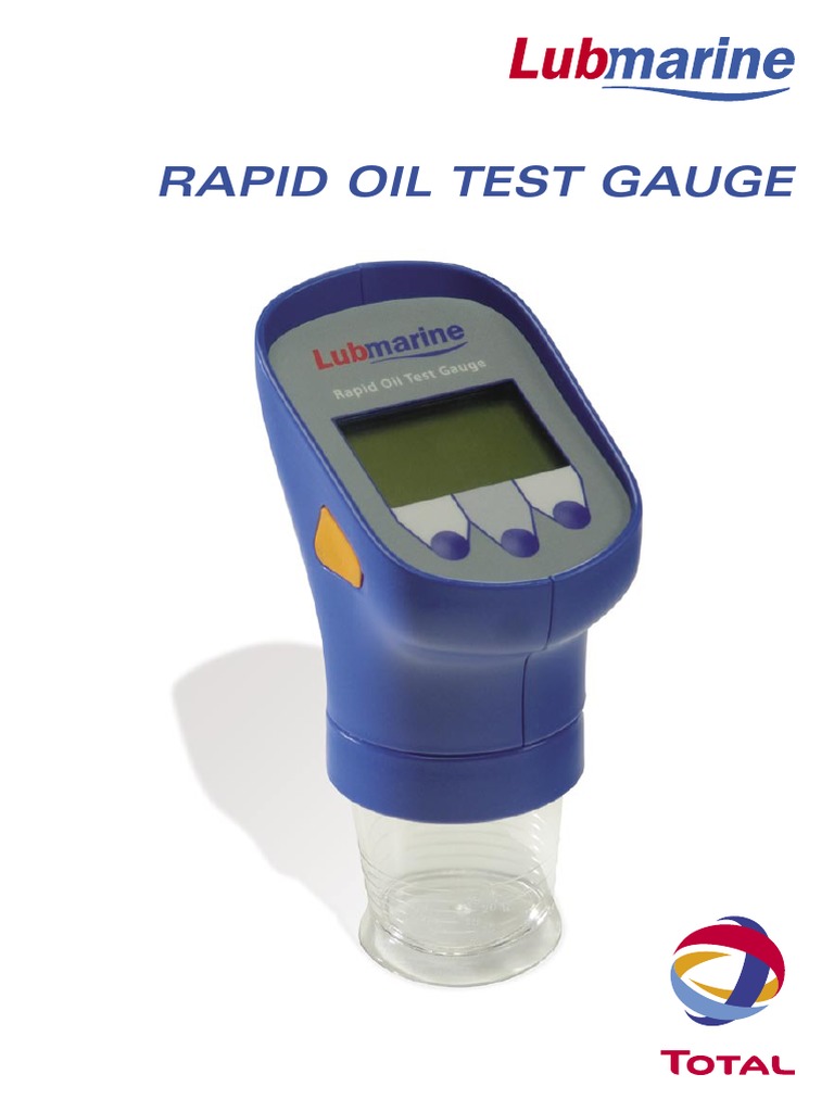 Lubmarine Rapid Oil Test Gauge (UK) | PDF | Syringe | Chemistry