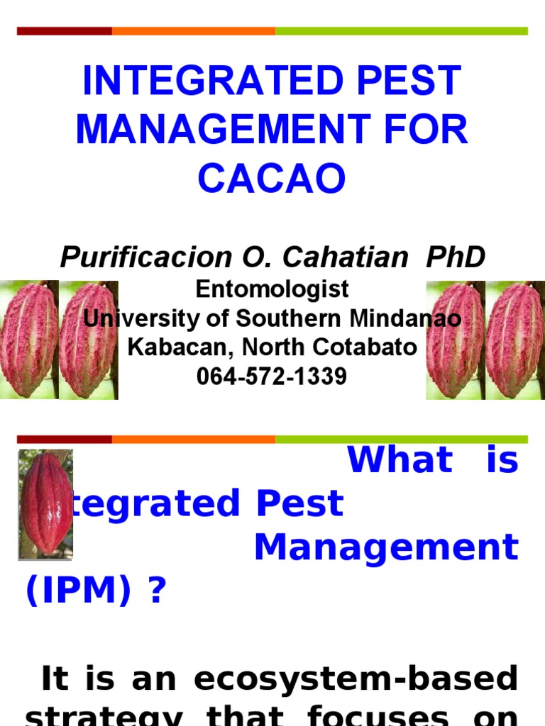 Integrated Pest Management For Cacao | PDF | Cocoa Bean | Organisms