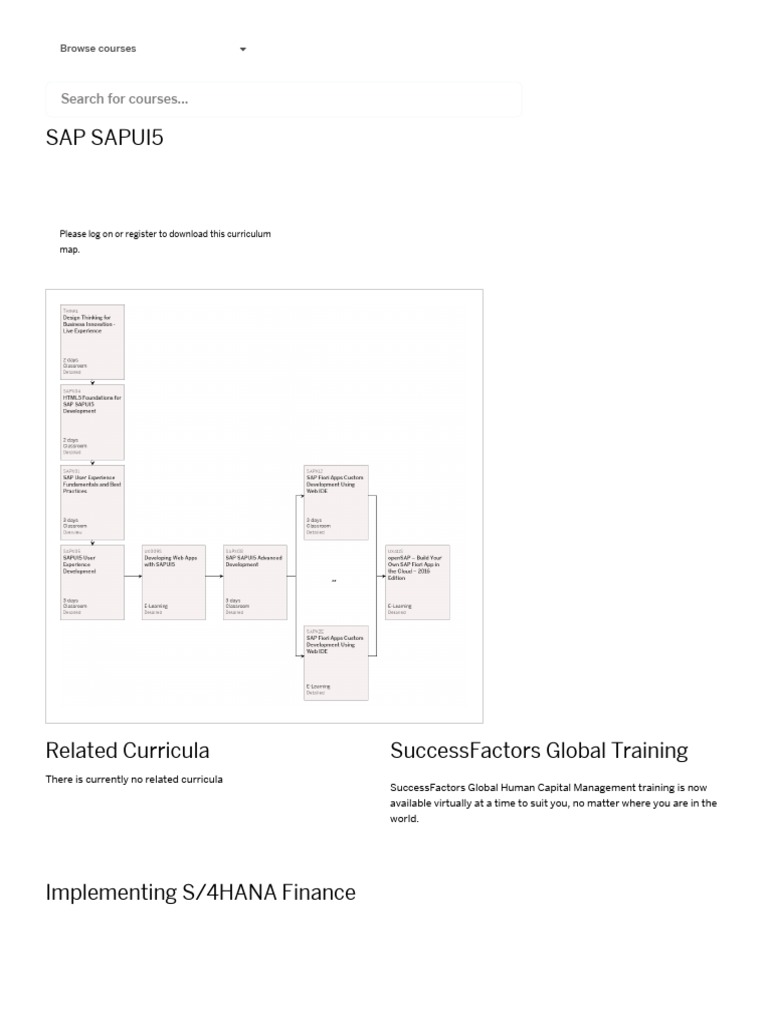 Sap Sapui5: Search For Courses.. | PDF