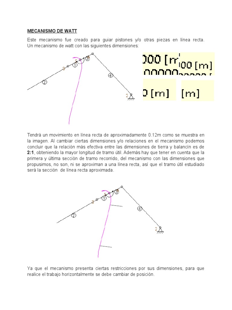 Mecanismo de Watt | PDF | Ingeniería mecánica | Naturaleza