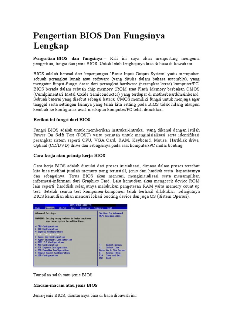 BIOS Explained | PDF