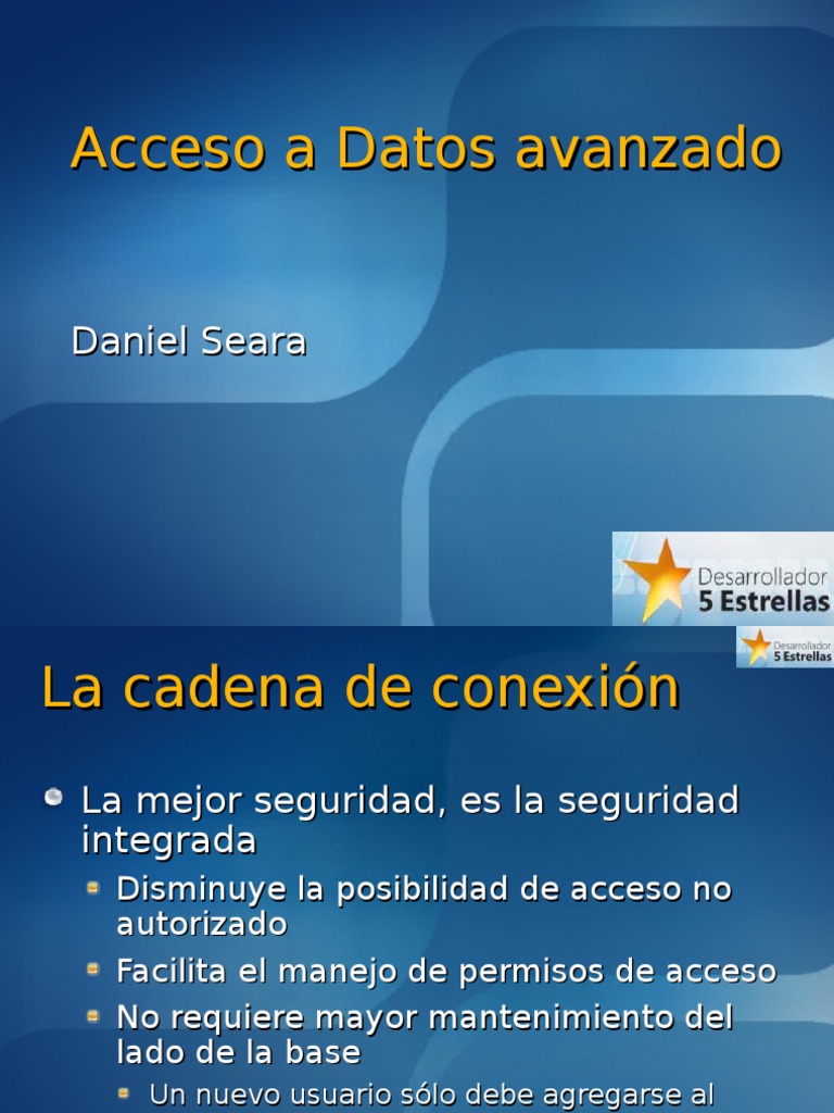Acceso A Datos Avanzado | PDF | SQL | Servidor SQL de Microsoft