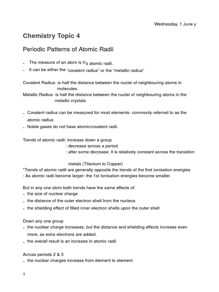 Chem 4 Word | PDF | Ion | Atomic Nucleus